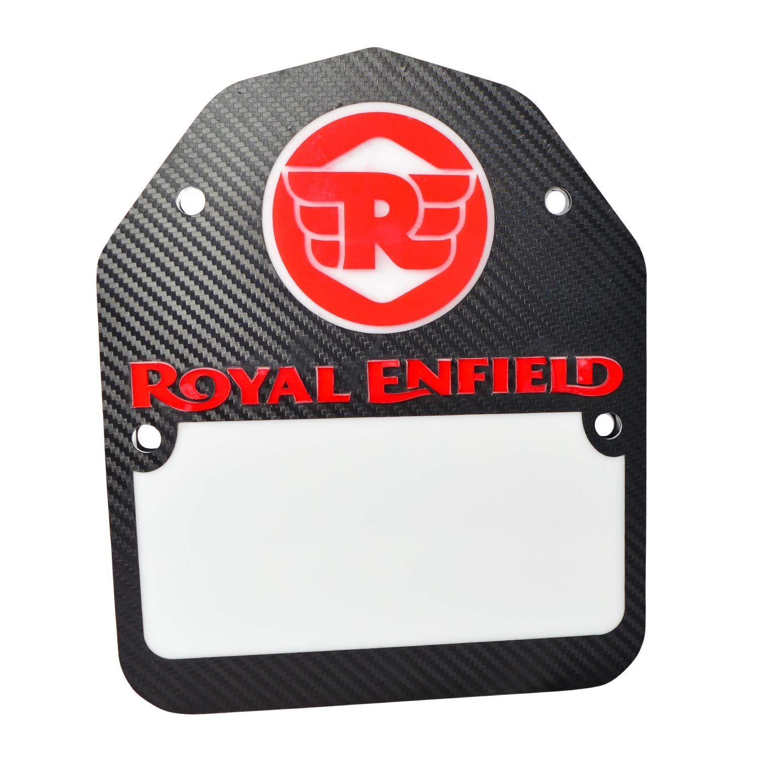 Acrylic R-Logo LED Tail Number Plate Light for Royal Enfield All Models ...