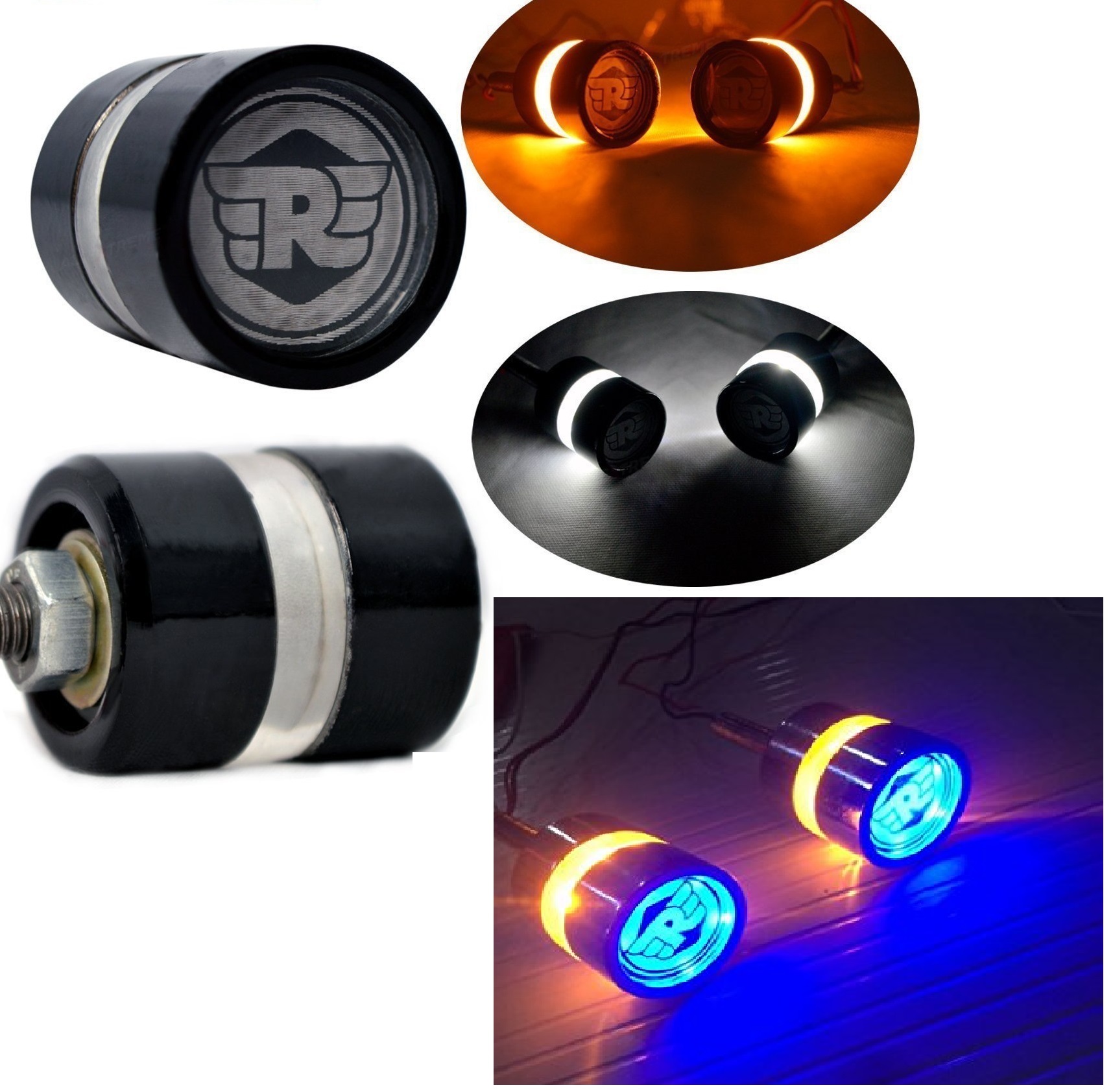 3C Handle Bar Edge LED Bike Turn Signal Handle Weight Indicator for ...