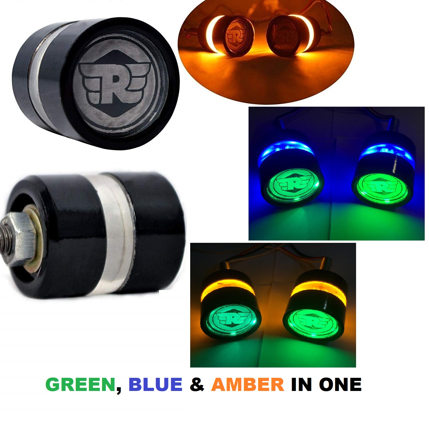 3C Handle Bar Edge LED Bike Turn Signal Handle Weight Indicator for ...