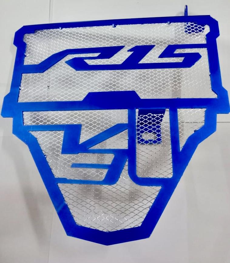 Yamaha R15 V3 Radiator Guard (Blue) » Autosparehub