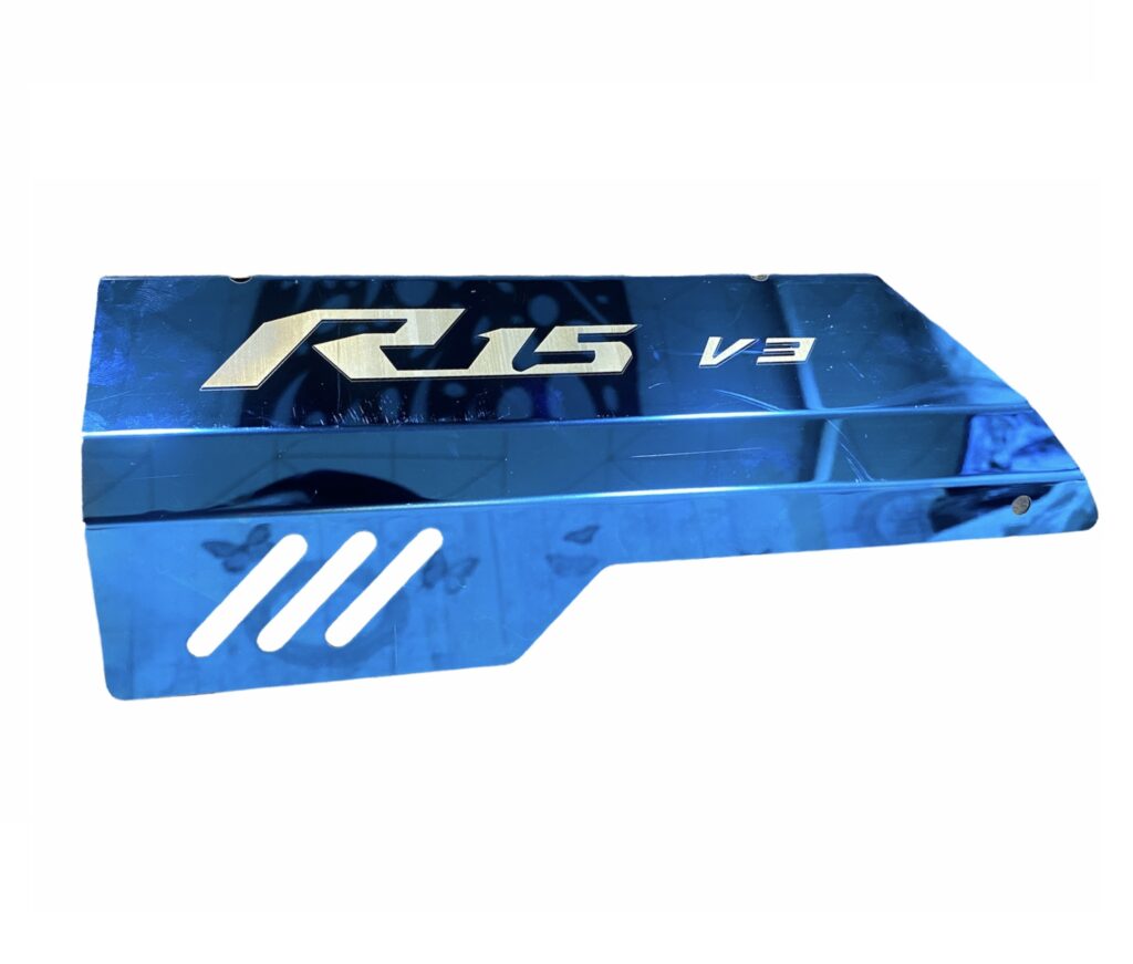 Exhaust Cover Yamaha R15 V3 Bike Silencer Guard Muffler Protector ...