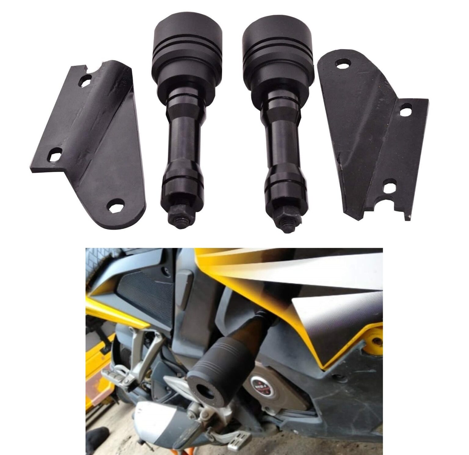 Pulsar NS 200 Bike Crash Guard Frame Slider Heavy » Autosparehub